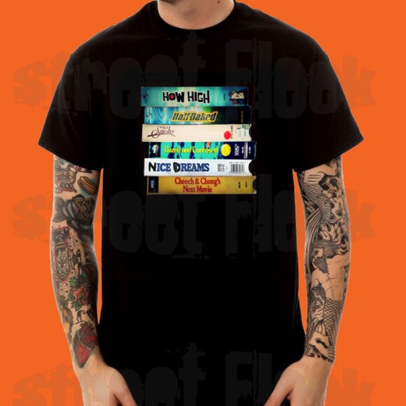 STREET FLEEK | Shirts | Vhs Stack T Shirt Vhs Movies | Poshmark